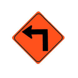 Turn Sign (Left)| TC-16AL Traffic Sign | INPS Graphics