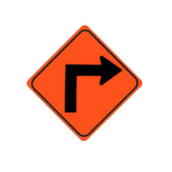 Turn Sign (Right) | TC-16AR Traffic Sign | INPS Graphics