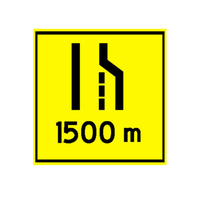 Lane Ends Sign (Overhead, Right) | WA-1123R Traffic Sign | INPS Graphics