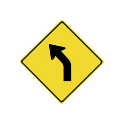 CURVE Sign (Left) | WA-3L Traffic Signs Sign | INPS Traffic