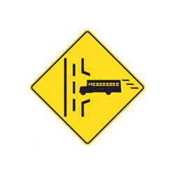 School Bus Entrance Sign (Right) | WC-10R Traffic Sign | INPS Graphics