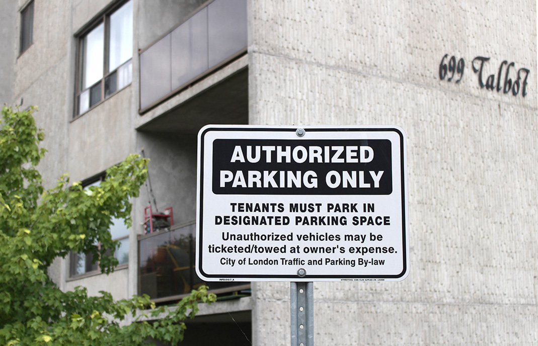 Parking Signs Condos Apartments - International Name Plate Supplies Ltd.